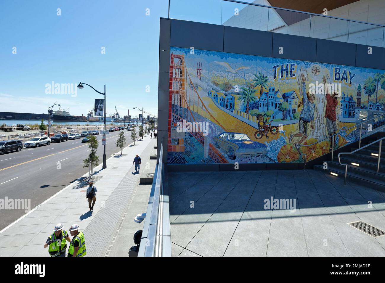 In this photo taken Monday, Aug. 26, 2019, is a mural outside of the ...