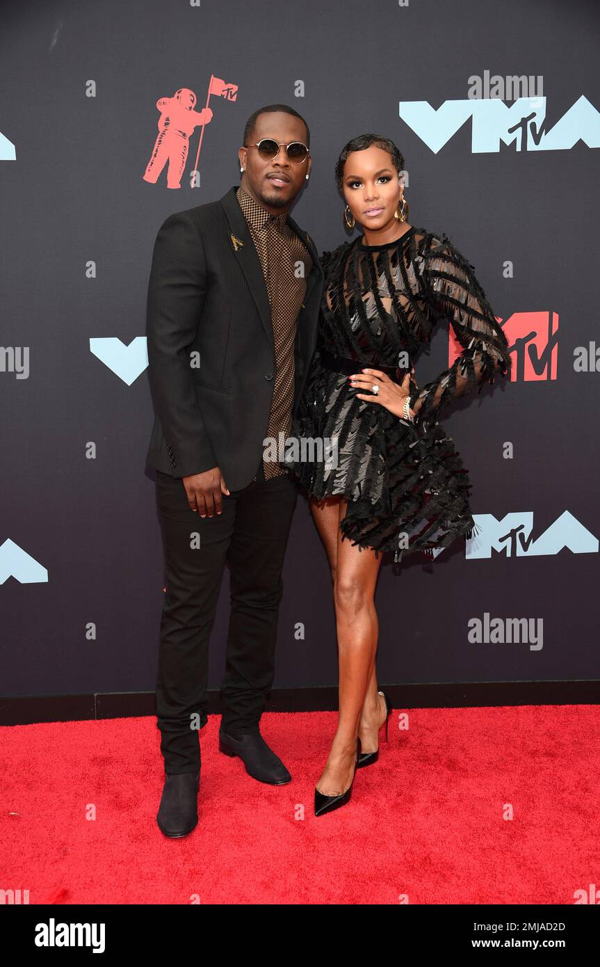 Tommicus Walker, left, and LeToya Luckett arrive at the MTV Video Music ...
