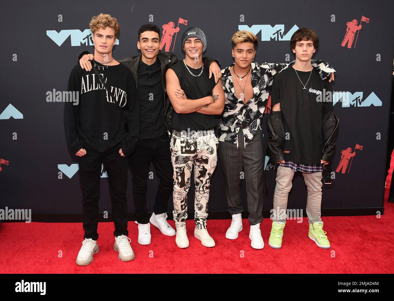 Brady Tutton, from left, Drew Ramos, Chance Perez, Sergio Calderon and ...
