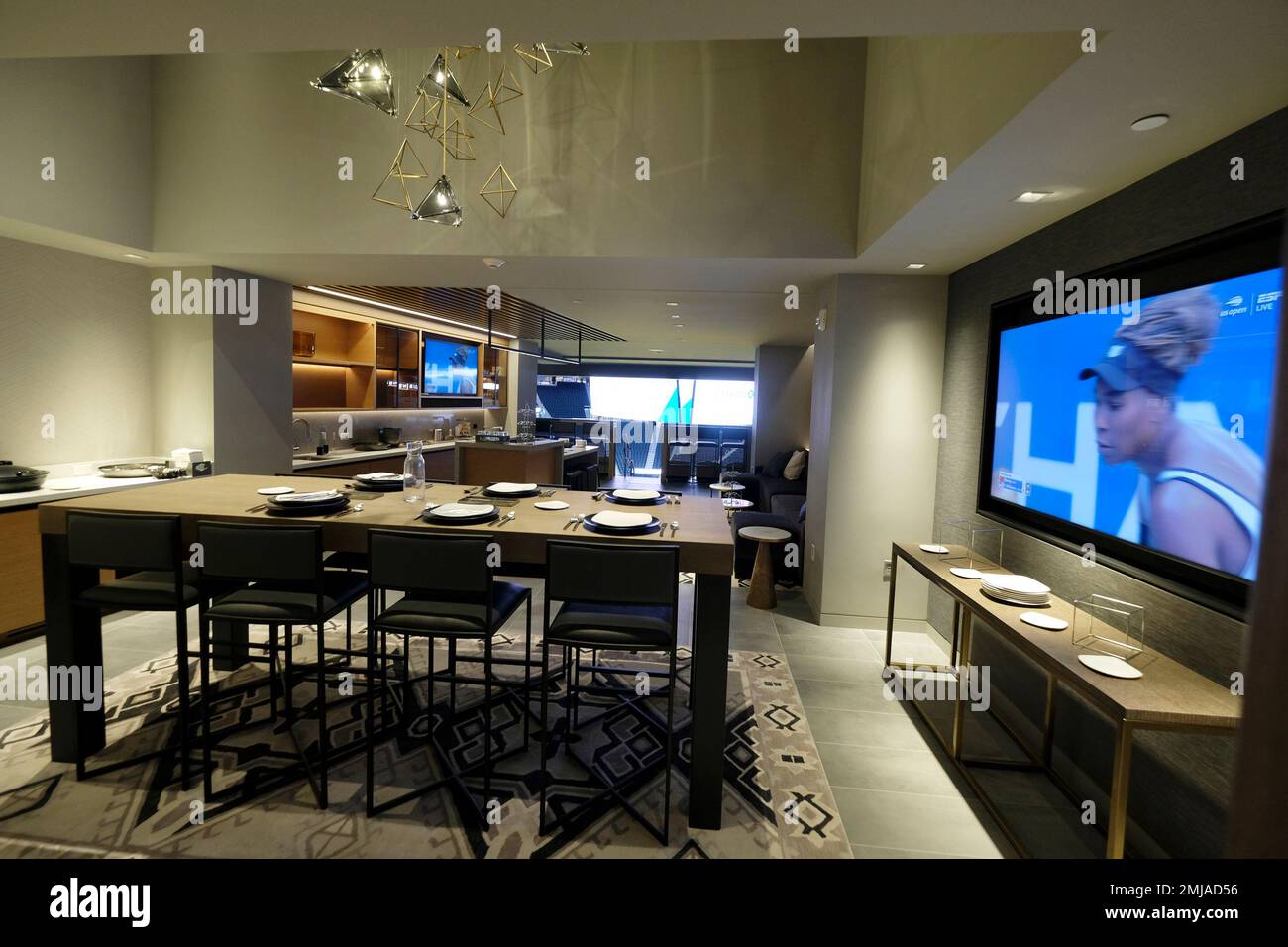 In this photo taken Monday, Aug. 26, 2019, is an Oracle Club Suite at ...