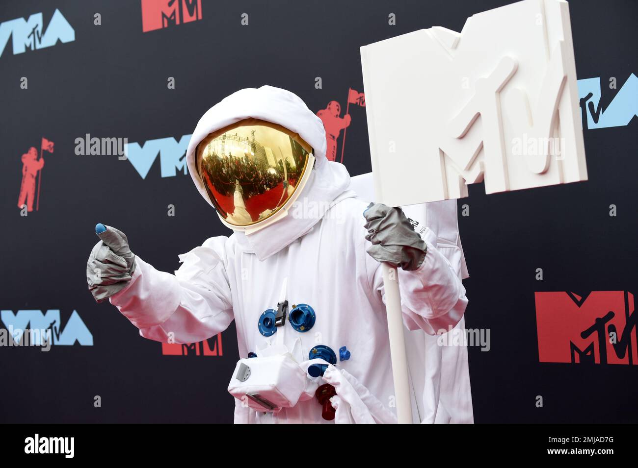 MTV Moon Man arrives at the MTV Video Music Awards at the Prudential ...