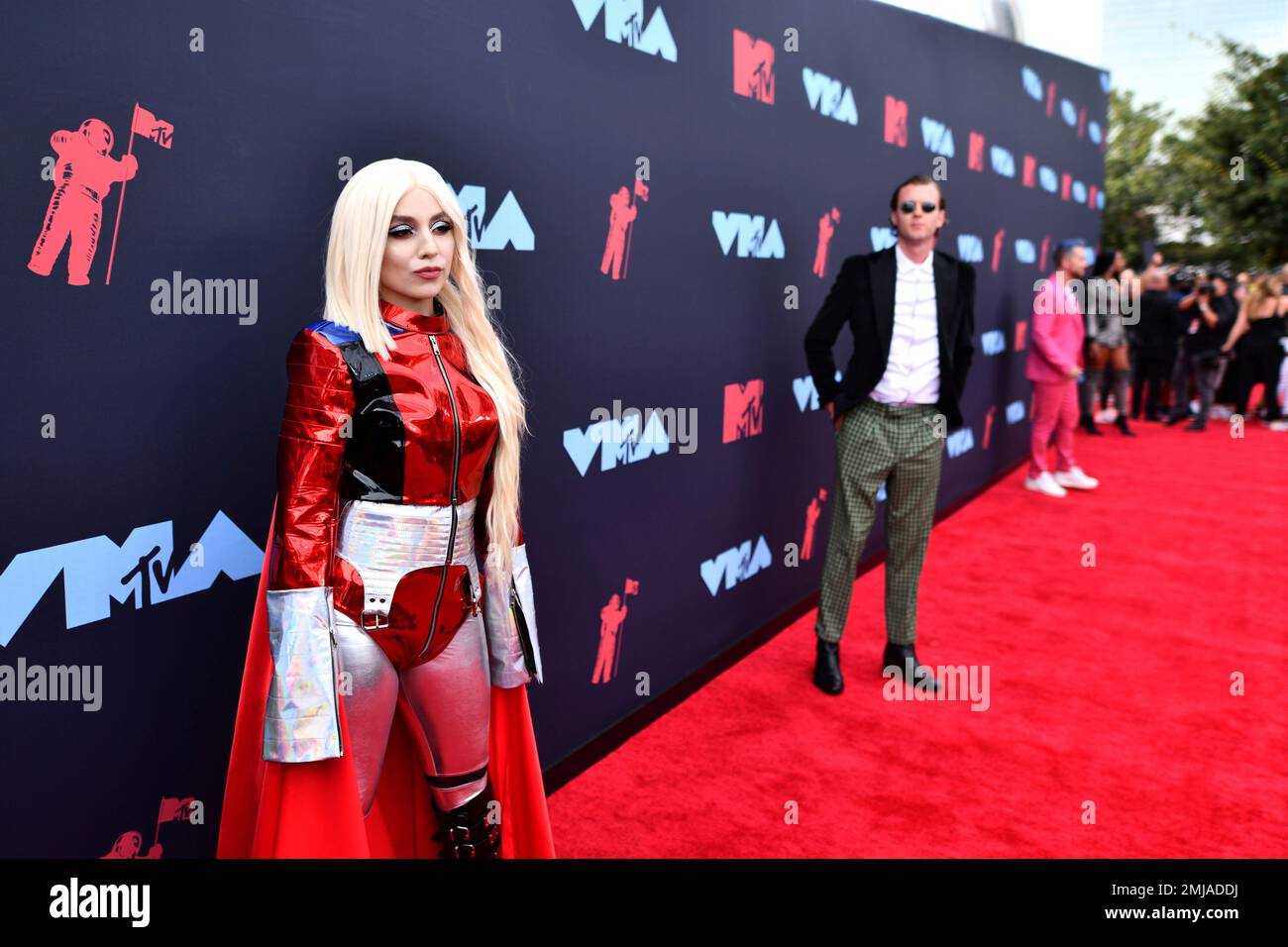 Ava Max arrives at the MTV Video Music Awards at the Prudential Center ...