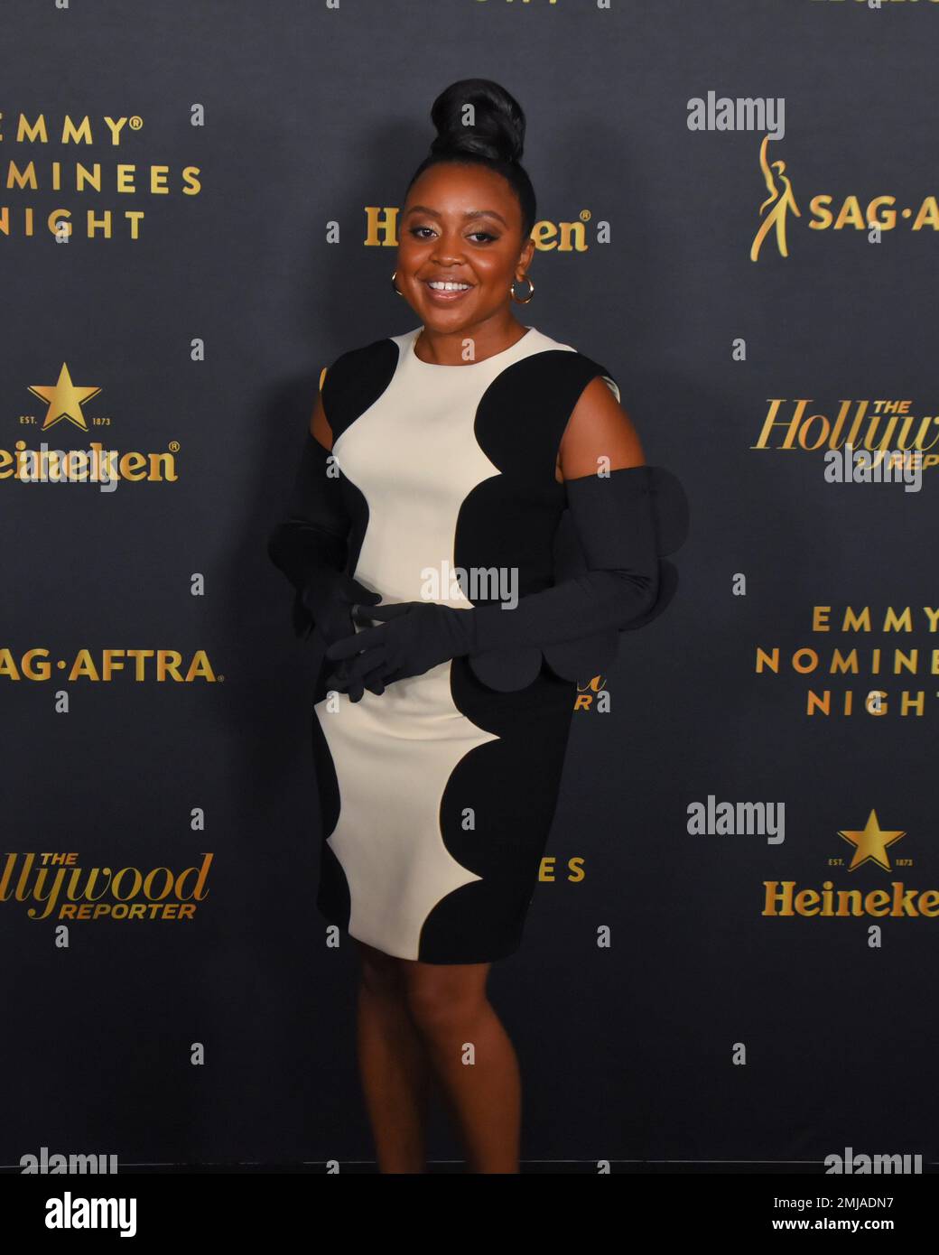 Quinta Brunson attends The Hollywood Reporter and SAG-AFTRA’s Emmy ...