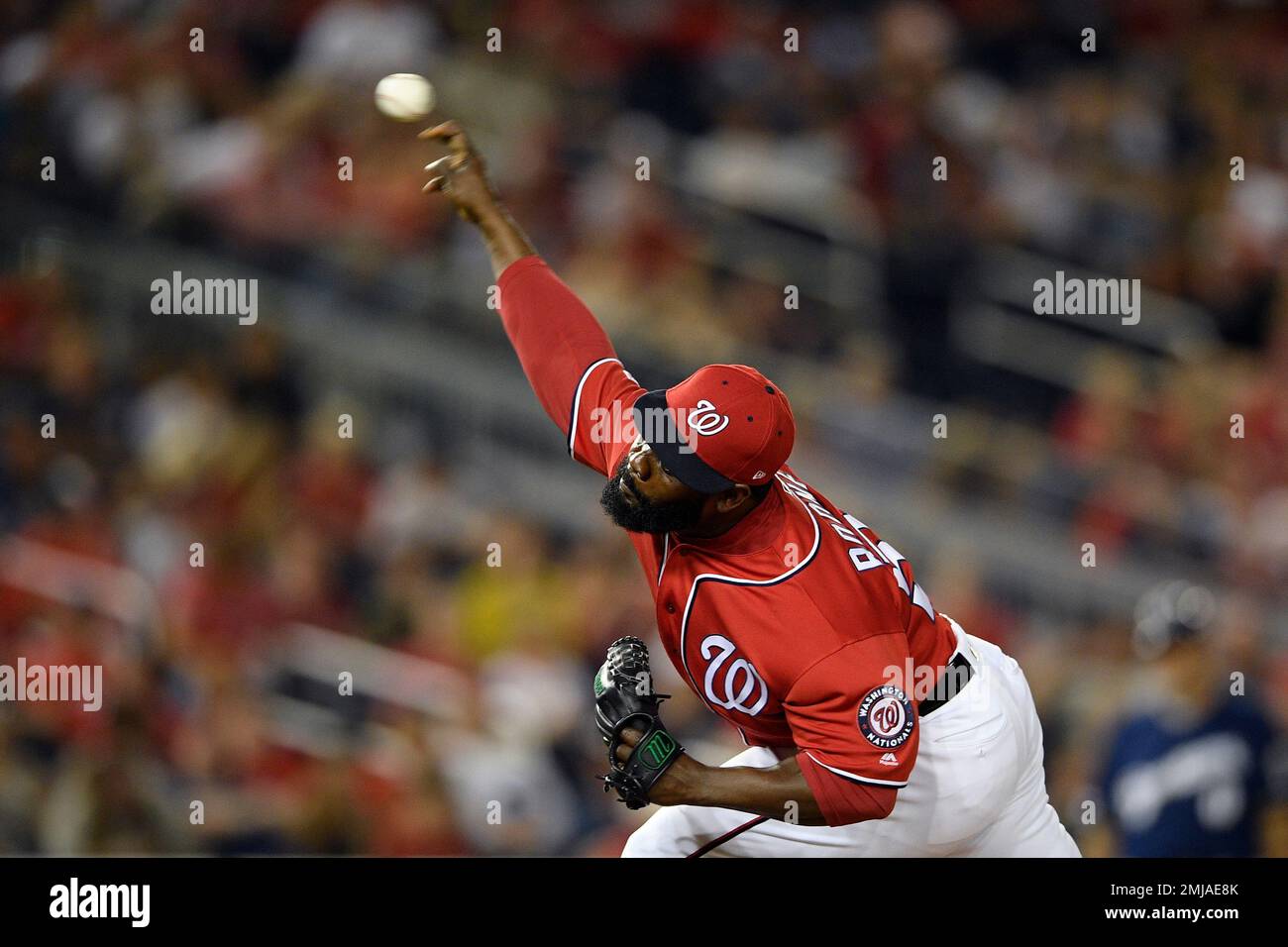 Washington Nationals relief pitcher Fernando Rodney delivers a pitch ...