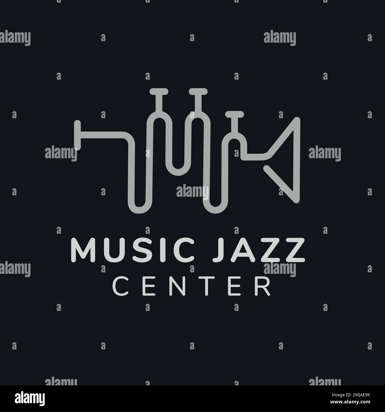 Music school logo template, entertainment business branding design ...
