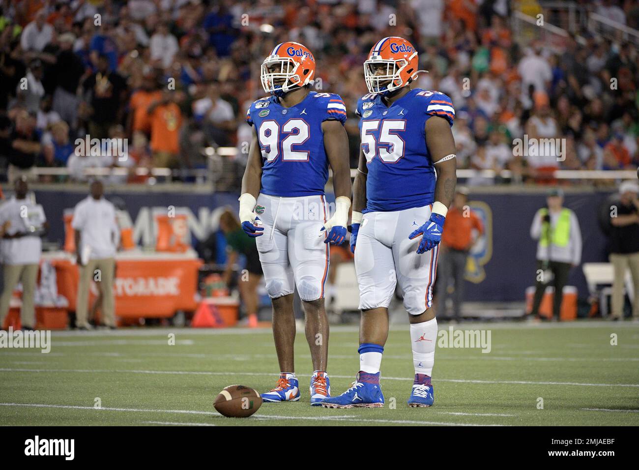 Florida defensive lineman Jabari Zuniga (92) and defensive lineman ...