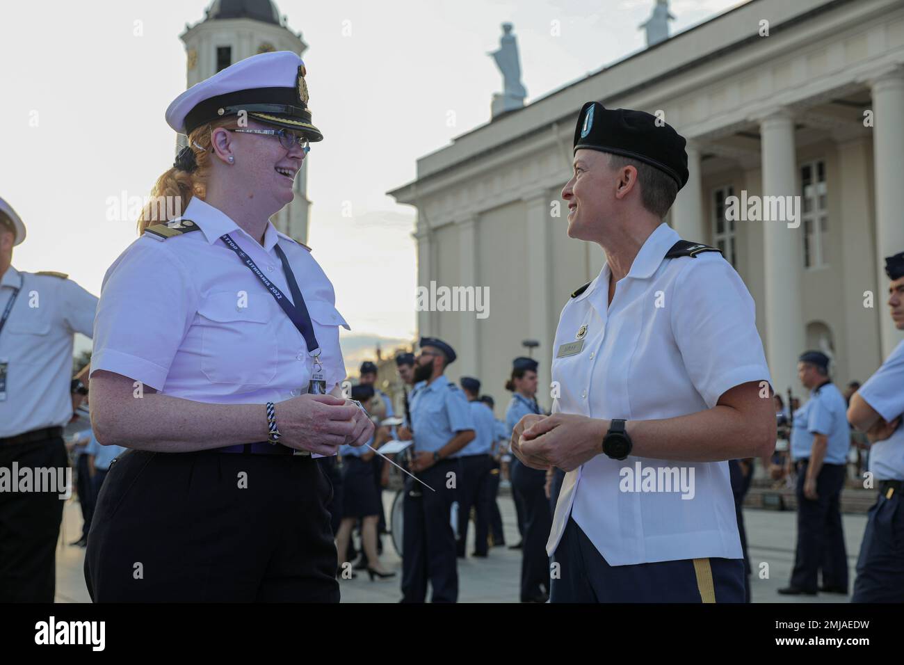 U.S. Army Warrant Officer Cena Duran, right, commander of the 1st ...