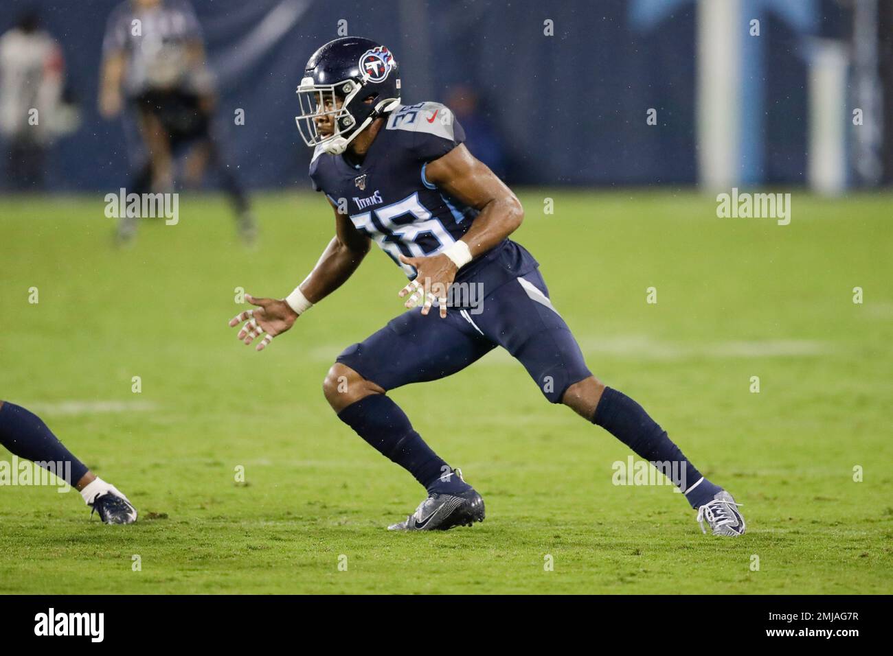 Tennessee Titans cornerback Mike Jordan plays against the Pittsburgh ...