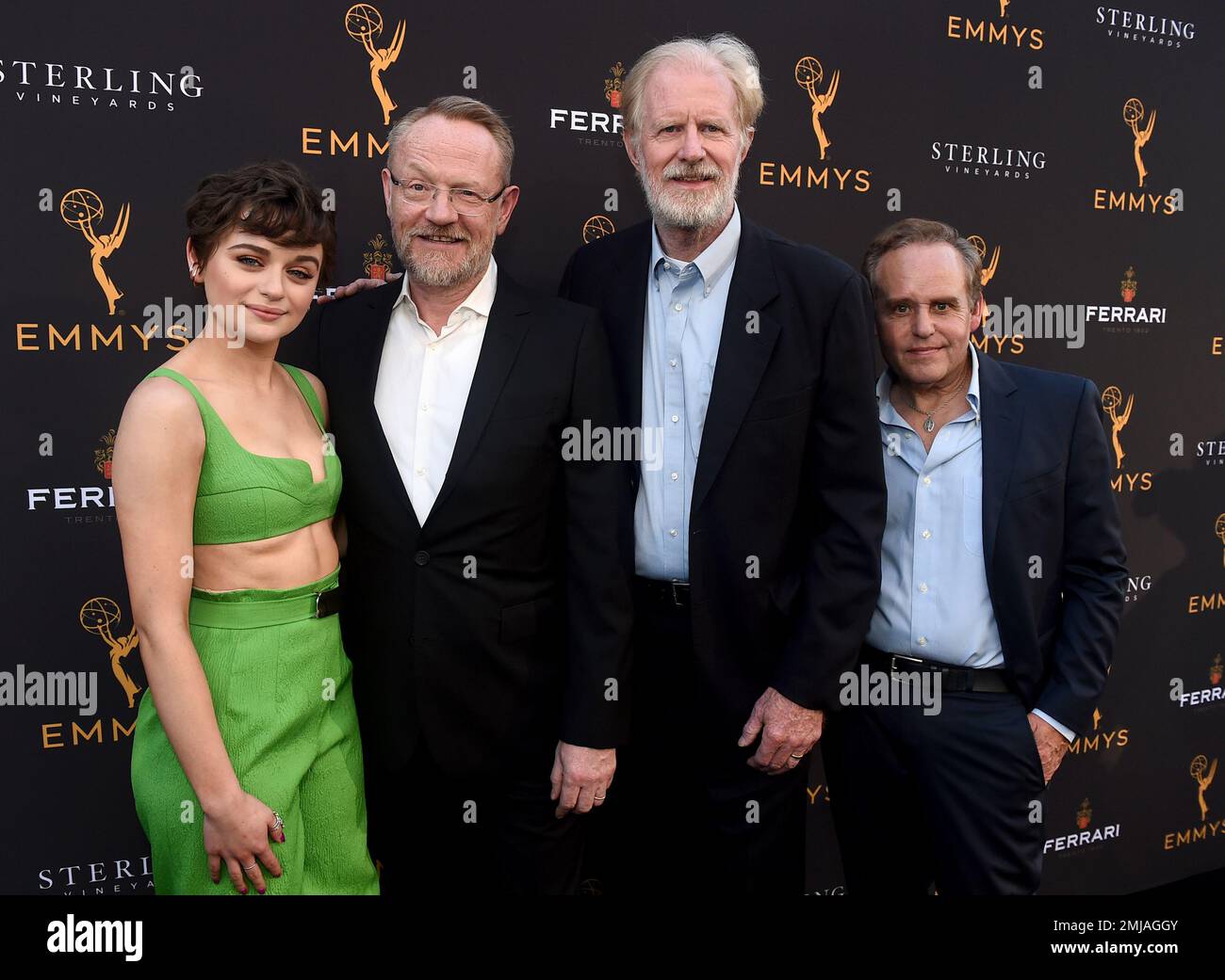 Joey King, from left, Jared Harris, Ed Begley Jr., and Peter MacNicol ...