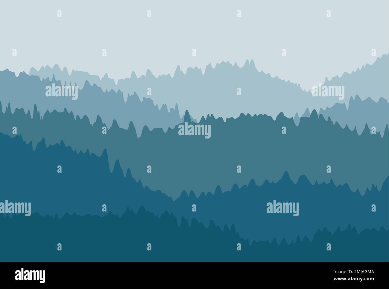 Abstract morning nature landscape with view to scenery fog in the ...