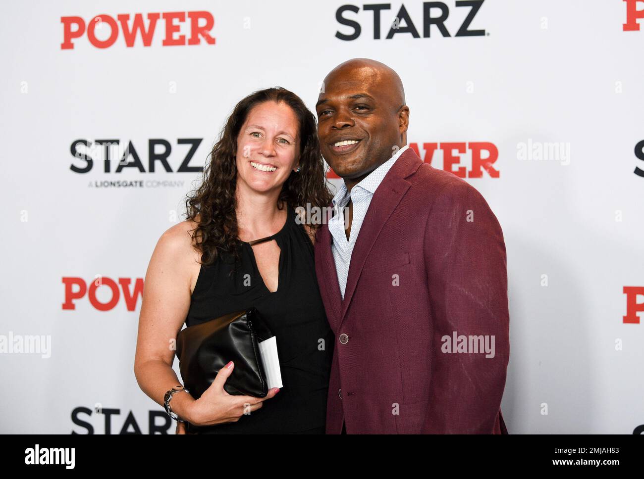 Ty Jones, right, and wife Jill Jones attend the world premiere of the ...