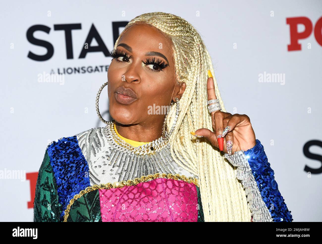 Lil' Mo attends the world premiere of the Starz television series ...