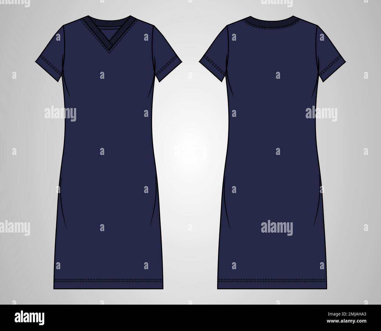 Short sleeve oversized body long knee length Slim fit Technical fashion ...