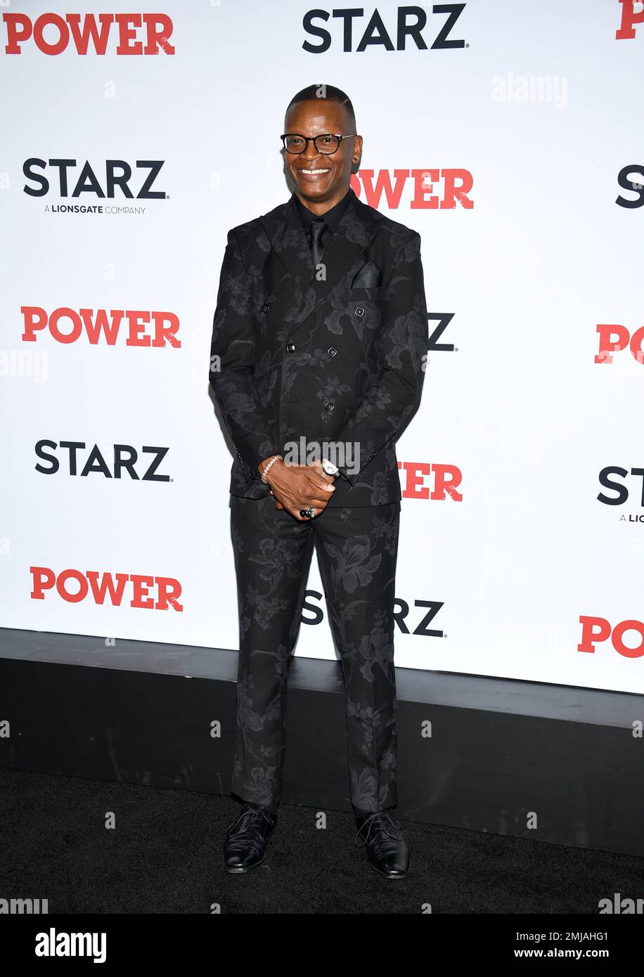 Lawrence Gilliard Jr. attends the world premiere of the Starz ...