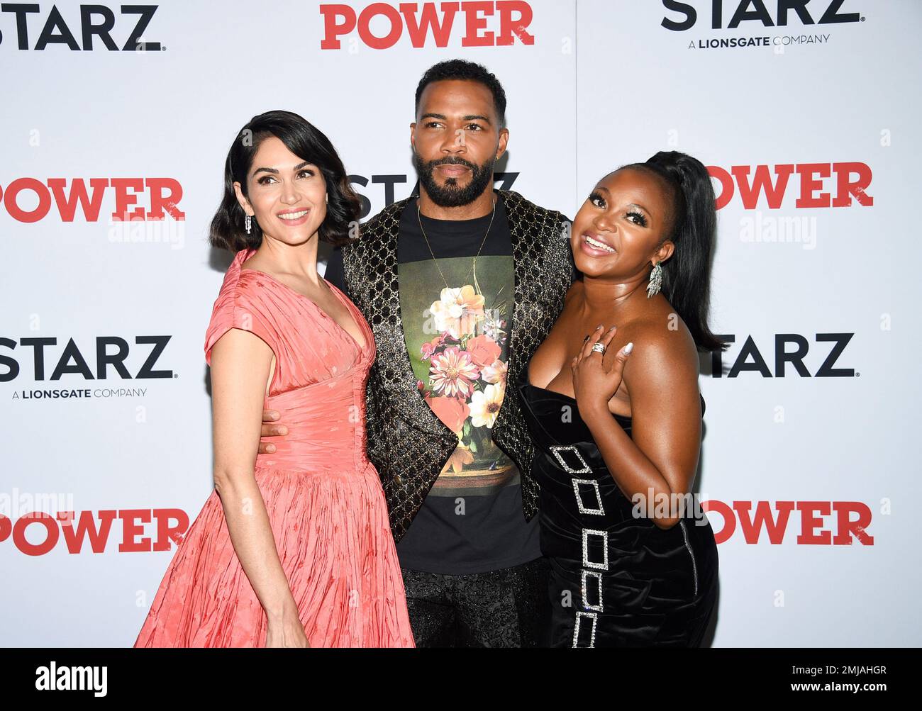 Actors Lela Loren, left, Omari Hardwick and Naturi Naughton attend the ...