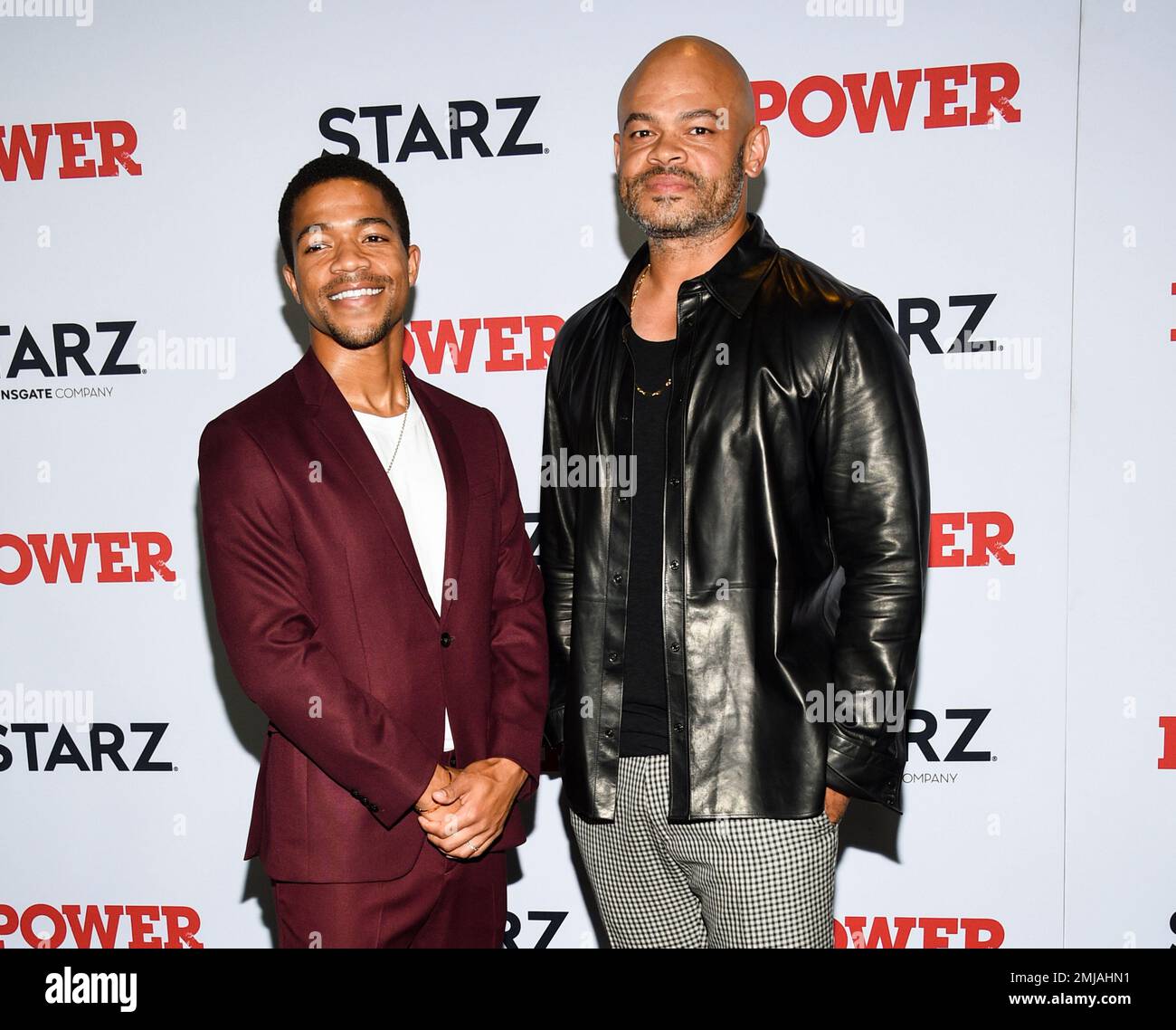 Steven Norfleet, left, and Anthony Hemingway attend the world premiere ...