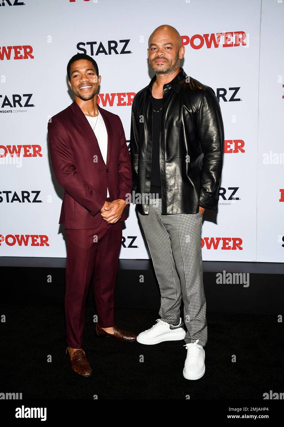 Steven Norfleet, left, and Anthony Hemingway attend the world premiere ...