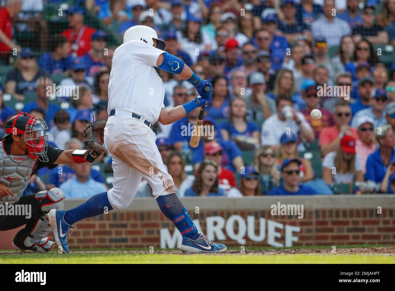 Chicago Cubs' Kyle Schwarber hits two-run home run off of Washington ...