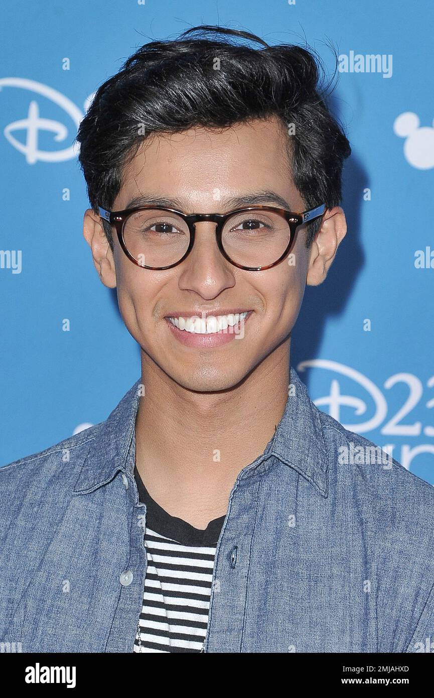 Frankie A. Rodriguez attends the Disney+ press line at the 2019 D23 ...
