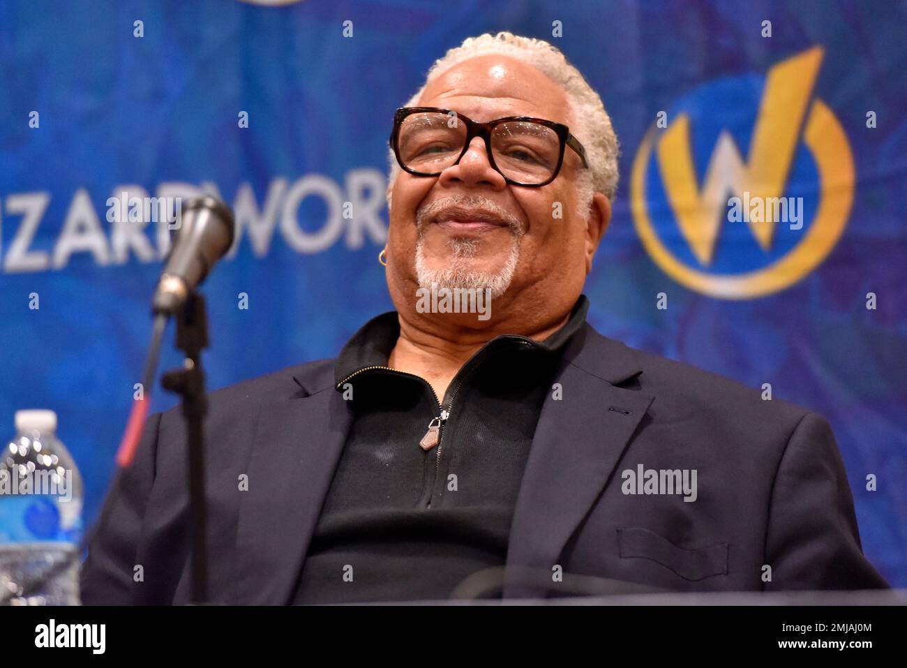 Ken Page participates during a Q&A panel on day three at Wizard World ...