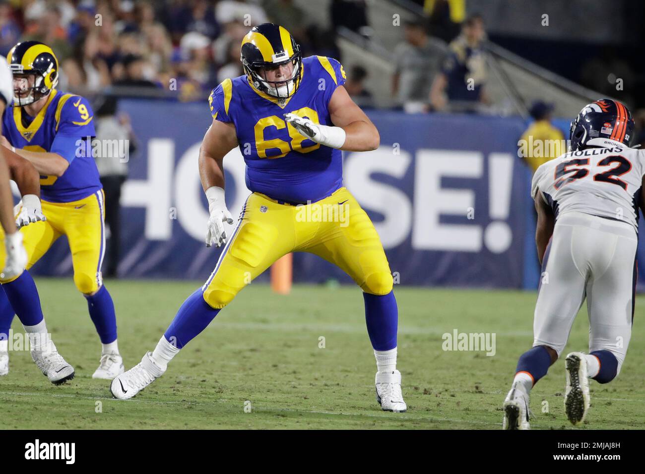 Los Angeles Rams offensive tackle Matt Kaskey (68) during an NFL ...