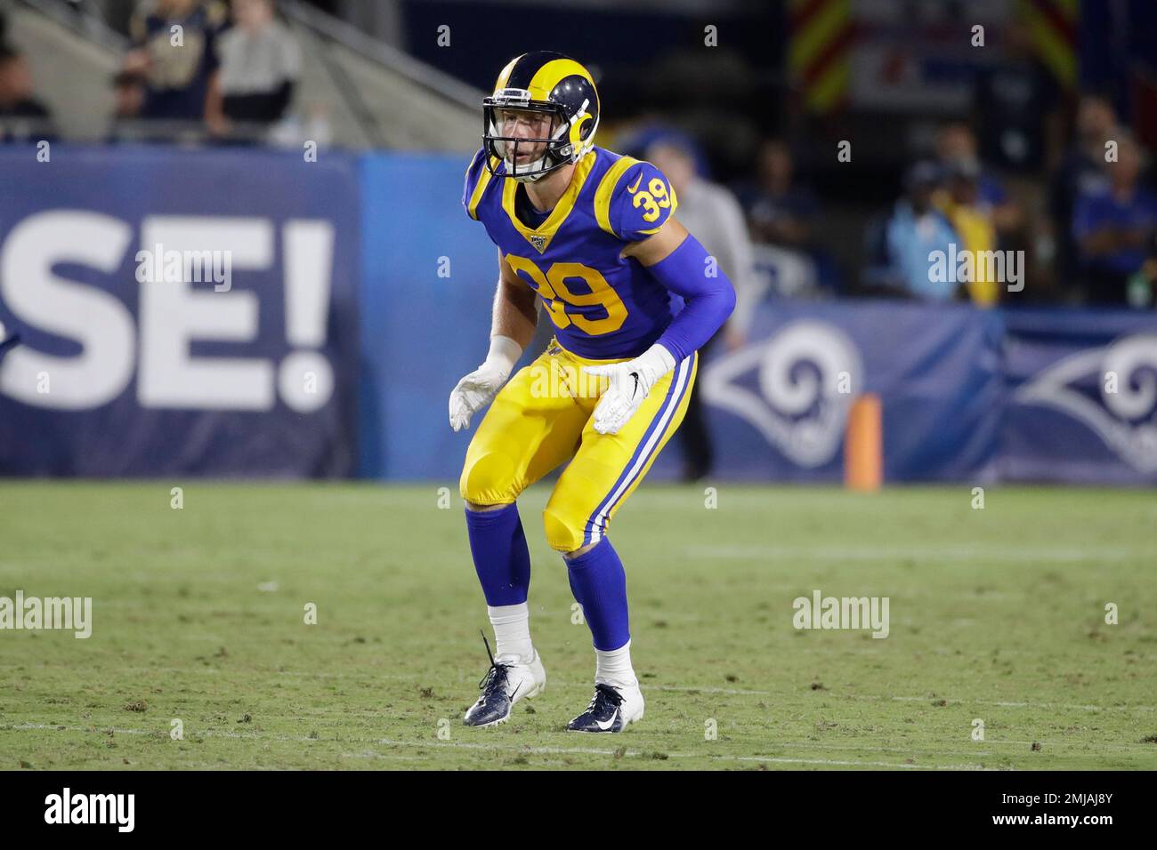 Los Angeles Rams defensive back Jake Gervase (39) during an NFL ...