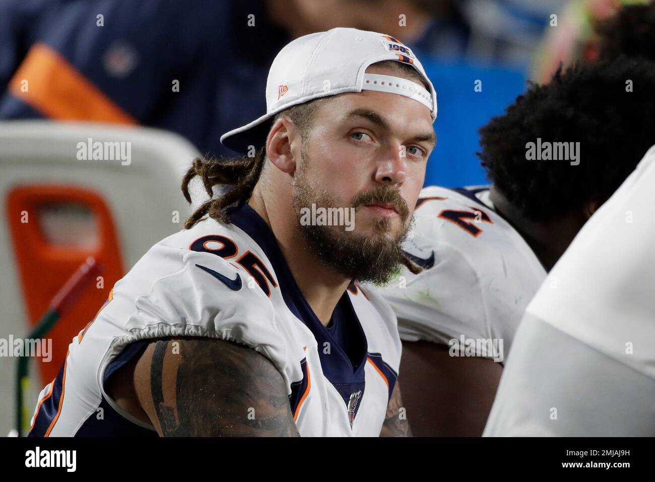 Denver Broncos defensive end Derek Wolfe (95) during an NFL preseason ...