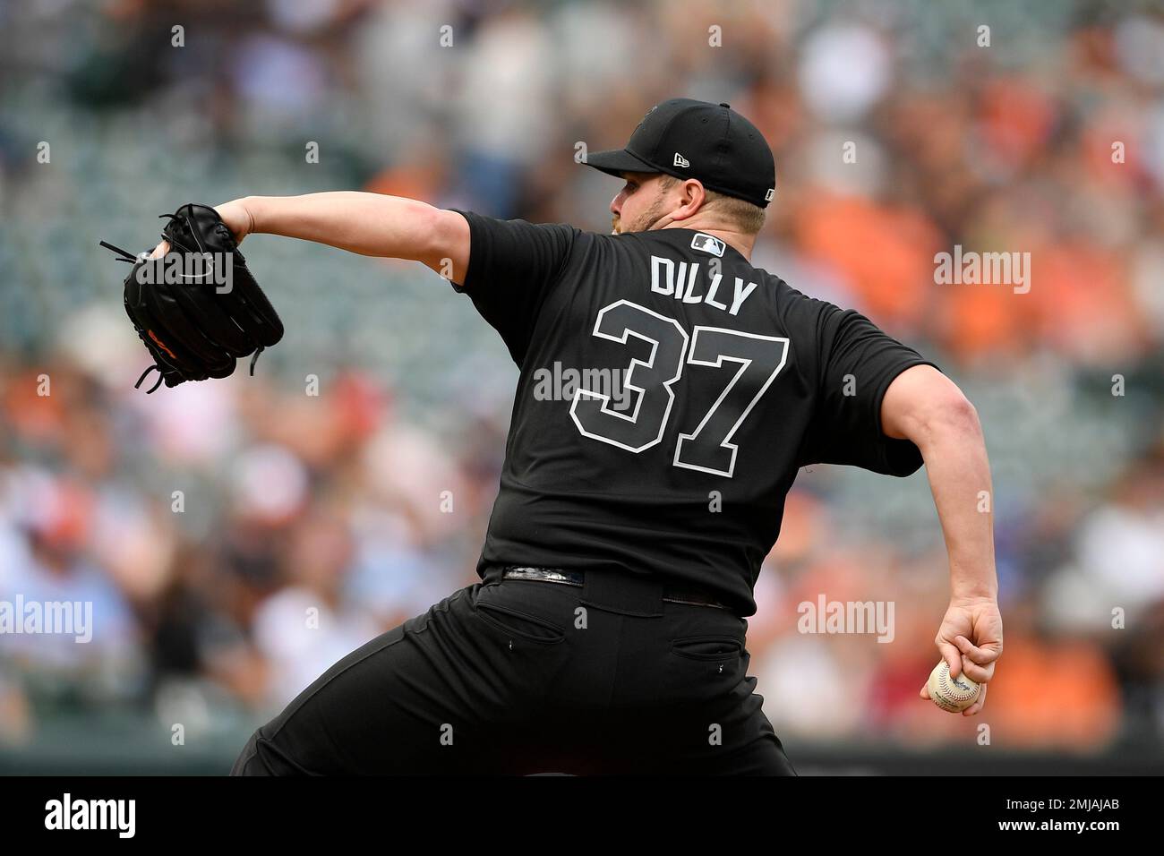 Baltimore Orioles starting pitcher Dylan Bundy delivers a pitch during ...