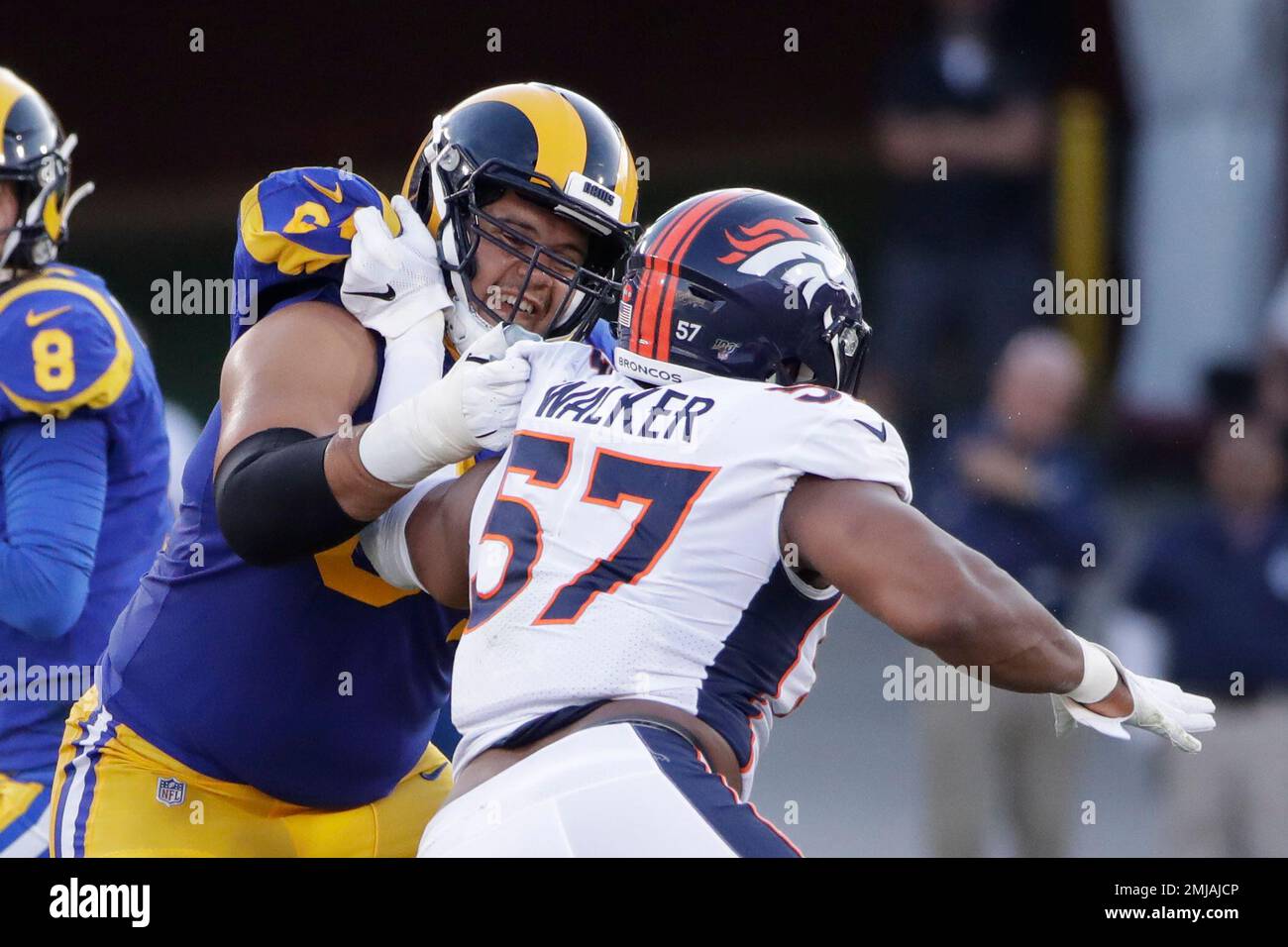 Los Angeles Rams offensive guard Jamil Demby (64) during an NFL ...