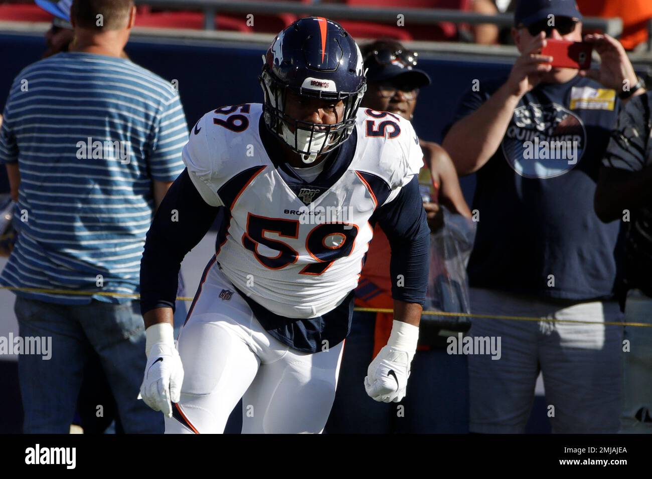 Denver Broncos linebacker Malik Reed (59) during an NFL preseason ...
