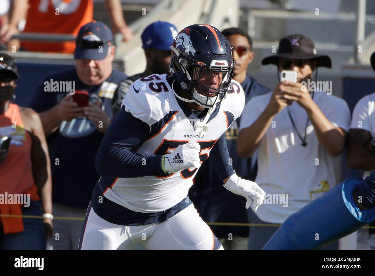 Denver Broncos outside linebacker Bradley Chubb (55) during an NFL ...