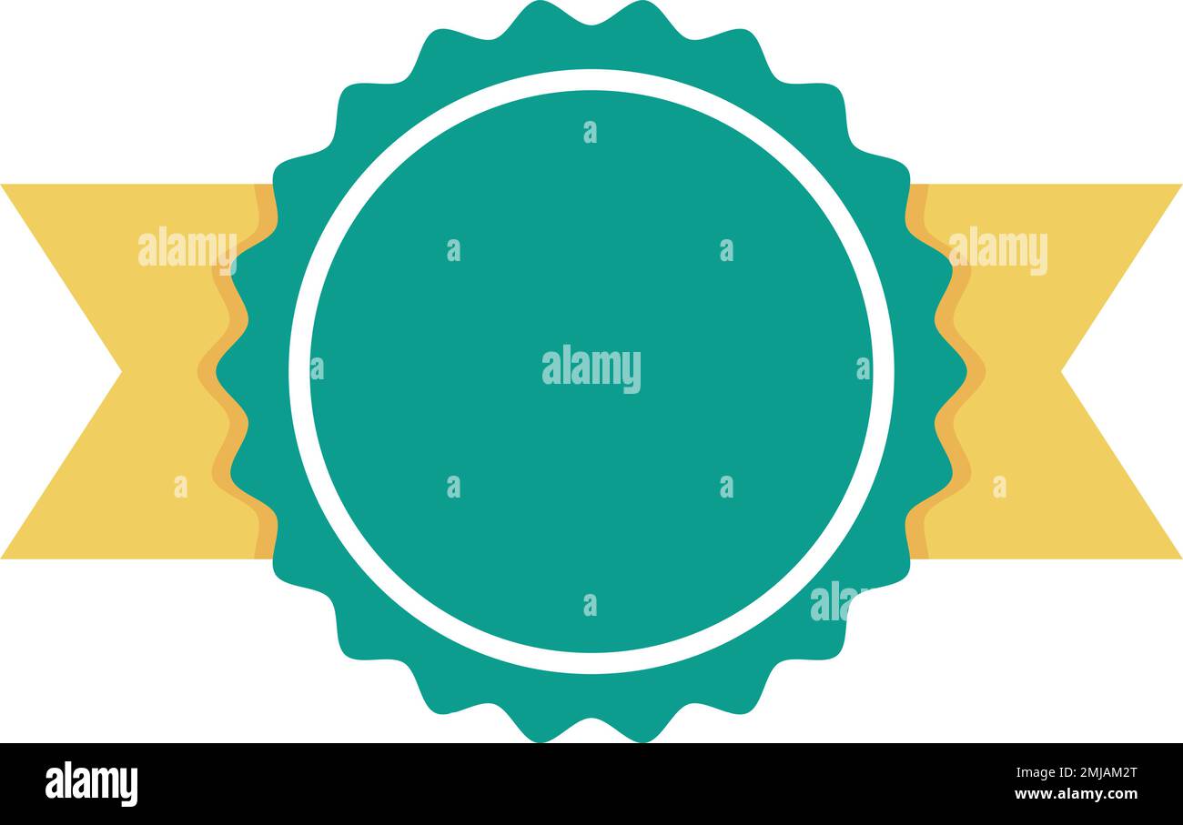 Blue blank award rosette icon hi-res stock photography and images - Alamy