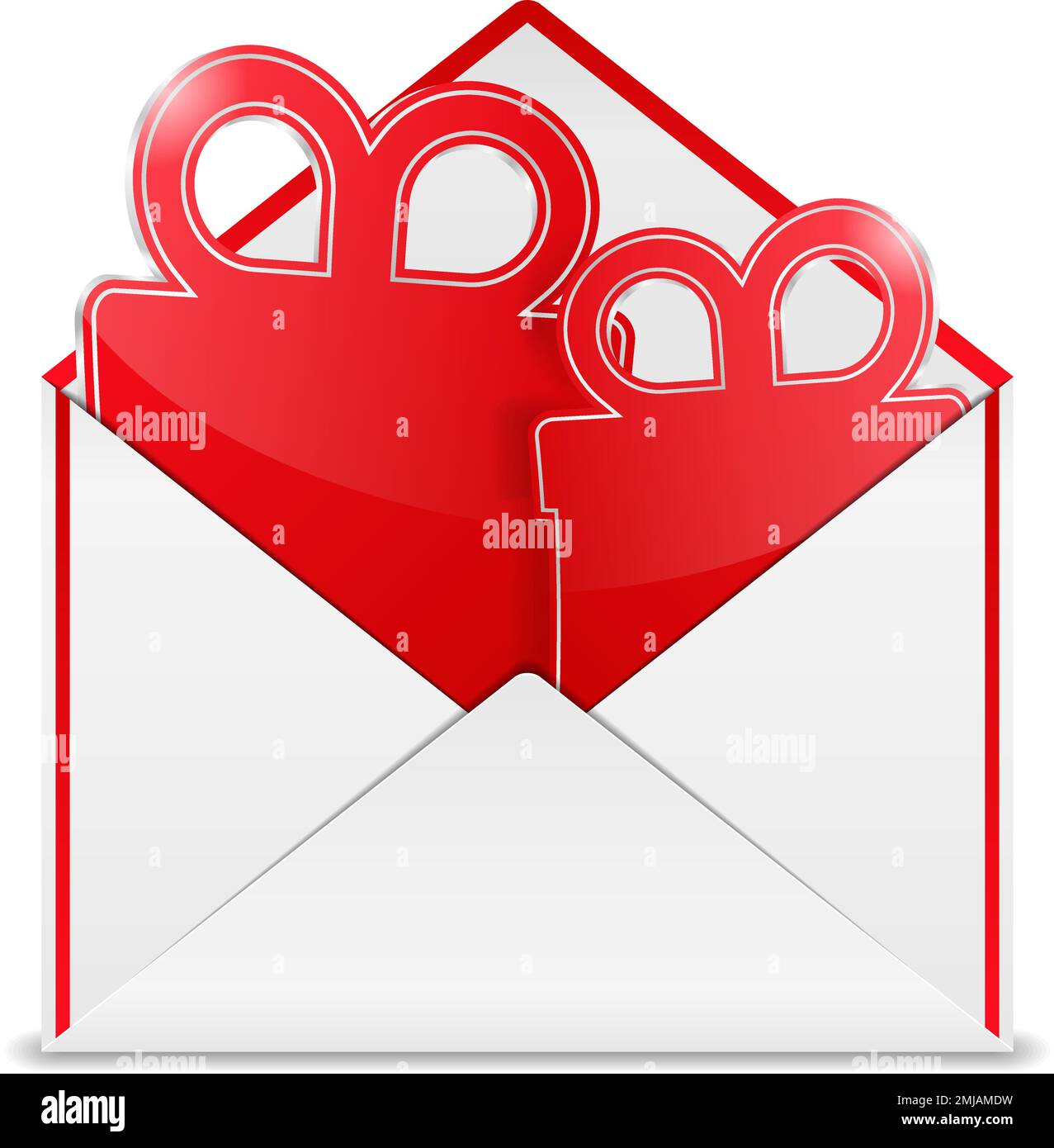 Envelope with gift, vector eps10 illustration Stock Vector Image & Art ...
