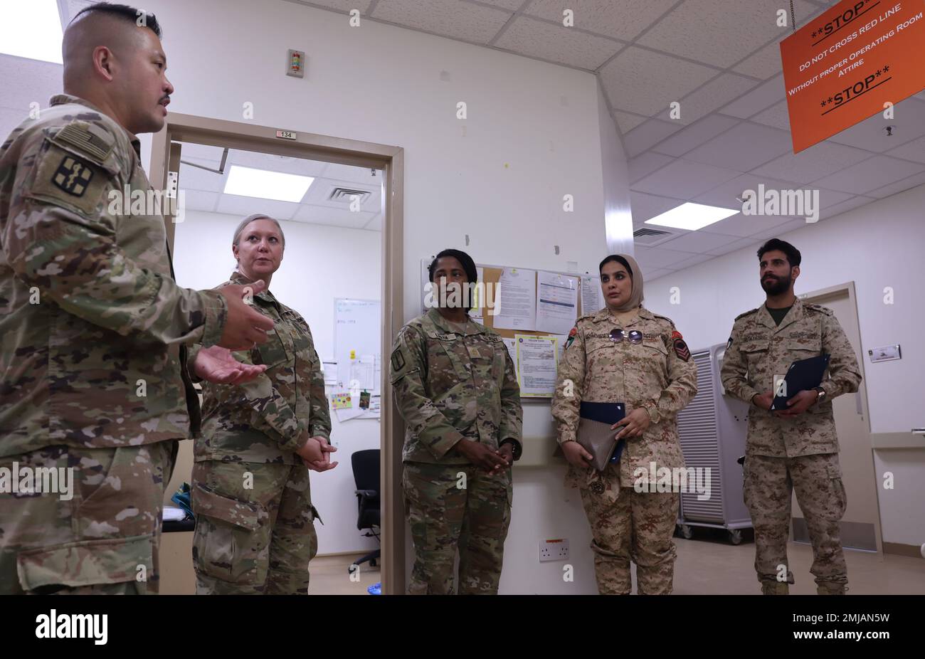 Kuwait Army doctors, Lt. Col. Hussain Al-Saraf, Sgt. Maj. Mona Mubarak ...