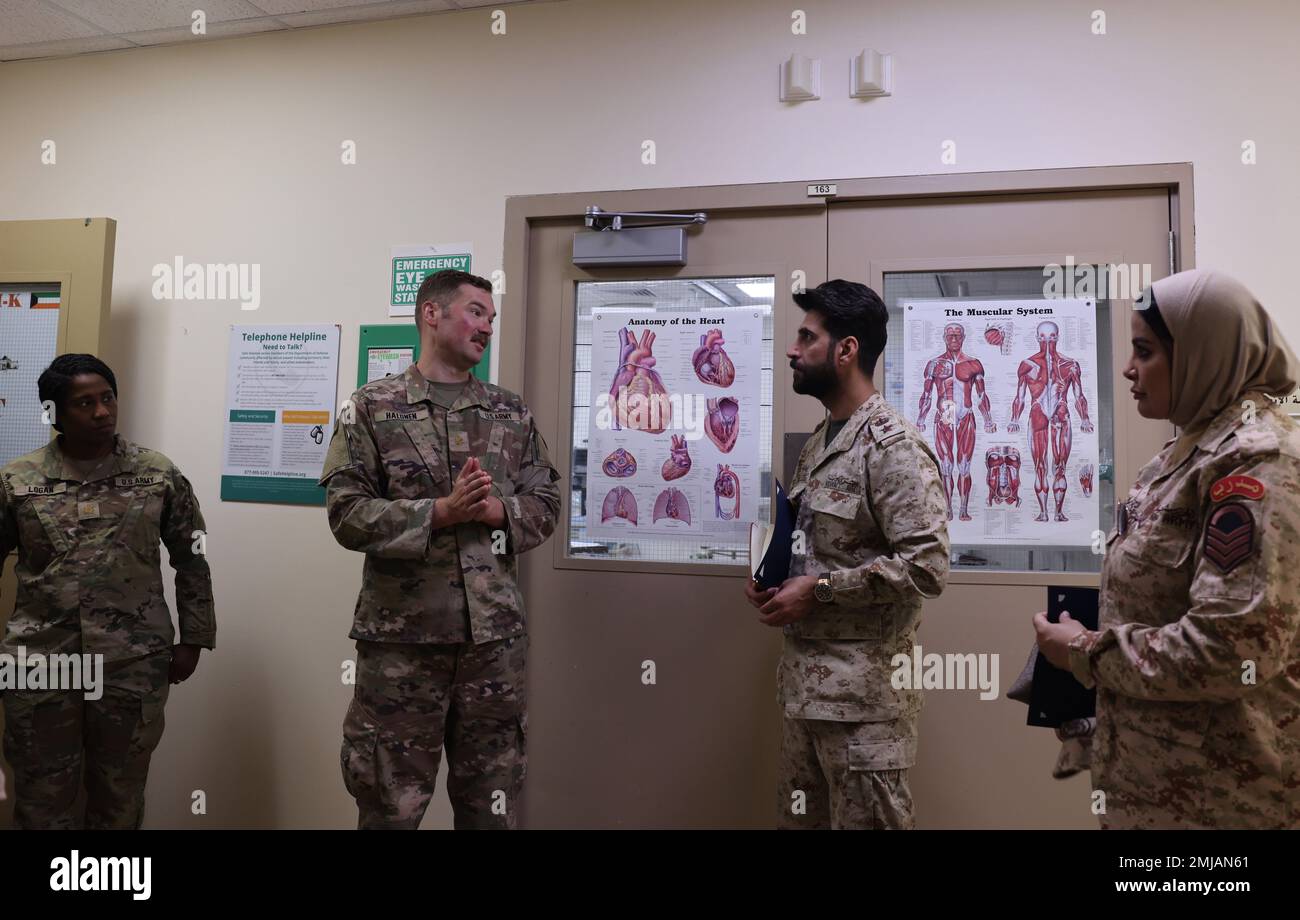 Kuwait Army doctors, Lt. Col. Hussain Al-Saraf, Sgt. Maj. Mona Mubarak ...