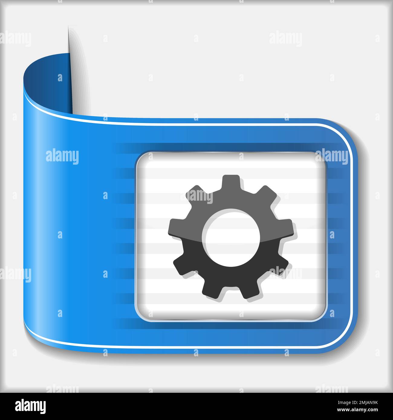 Abstract icon of a gear, vector eps10 illustration Stock Vector Image ...