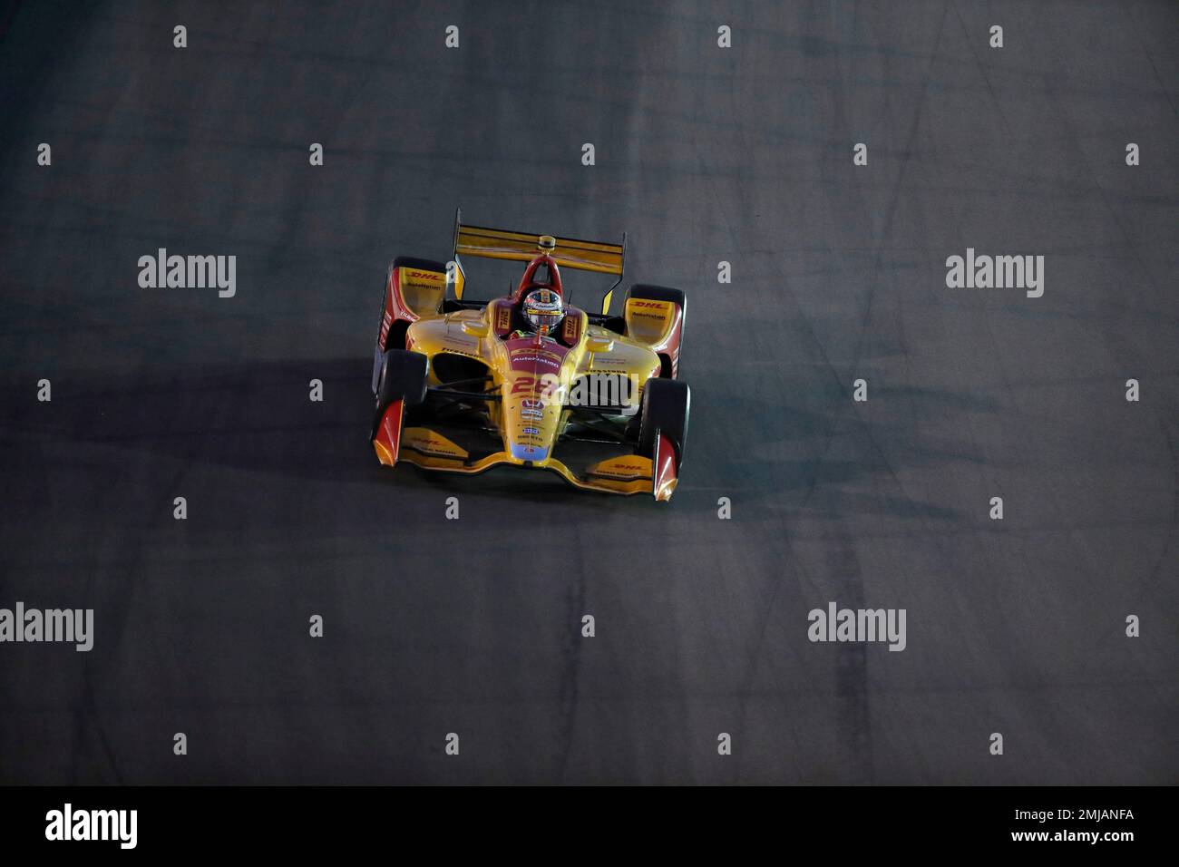Ryan Hunter-Reay in action during the IndyCar auto race at World Wide ...