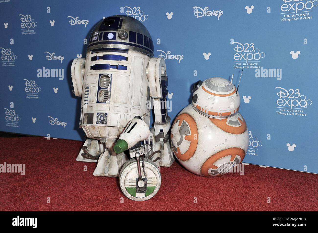R2-D2, BB-8 and D-0 at "Go Behind the Scenes with the Walt Disney ...