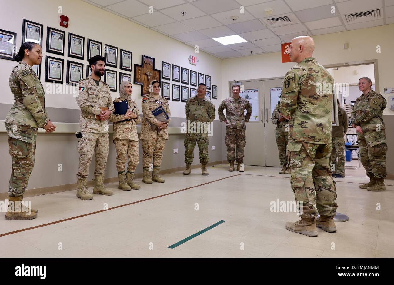 Kuwait Army doctors, Lt. Col. Hussain Al-Saraf, Sgt. Maj. Mona Mubarak ...