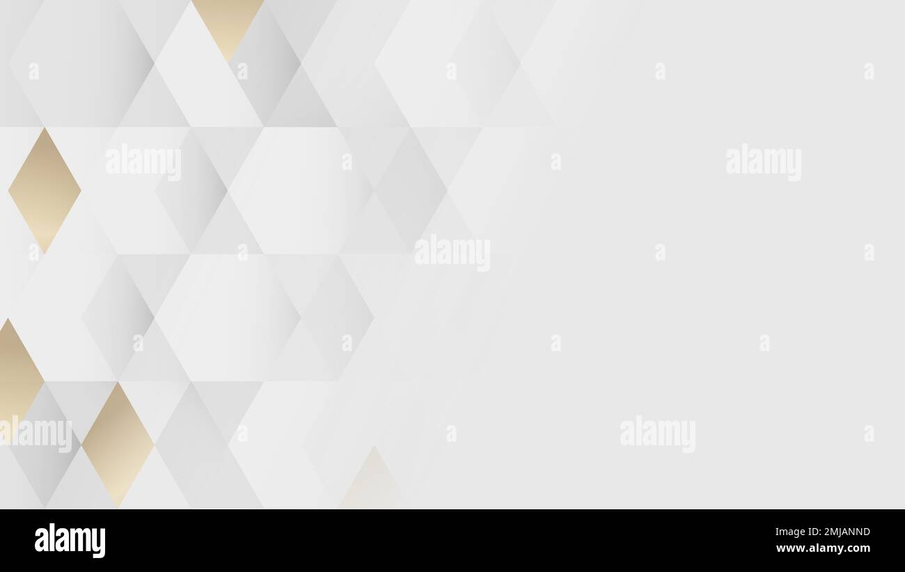 White and gold geometric pattern background vector Stock Vector Image ...
