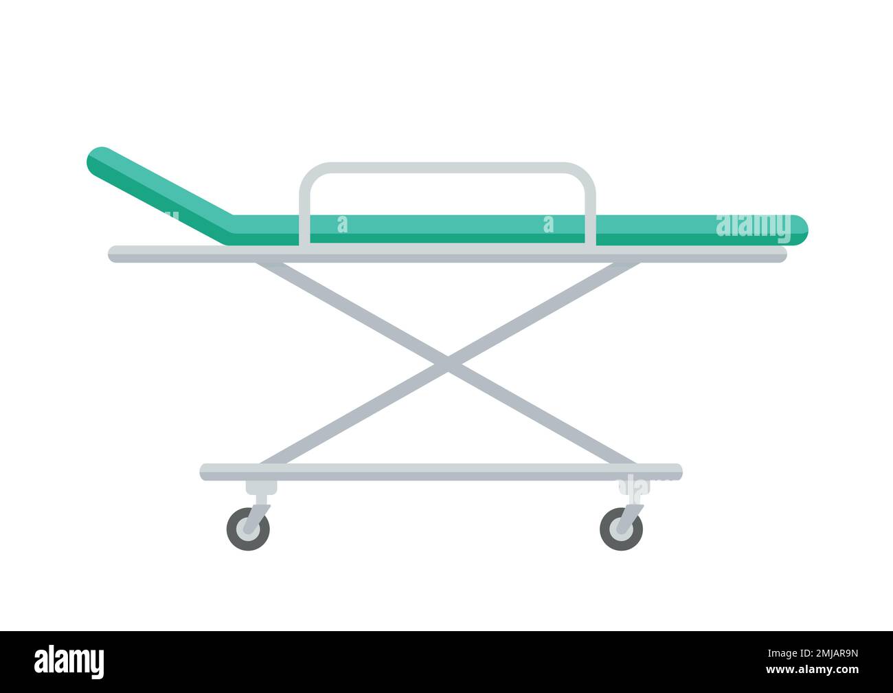 stretcher icon in flat style isolated vector illustration on white ...