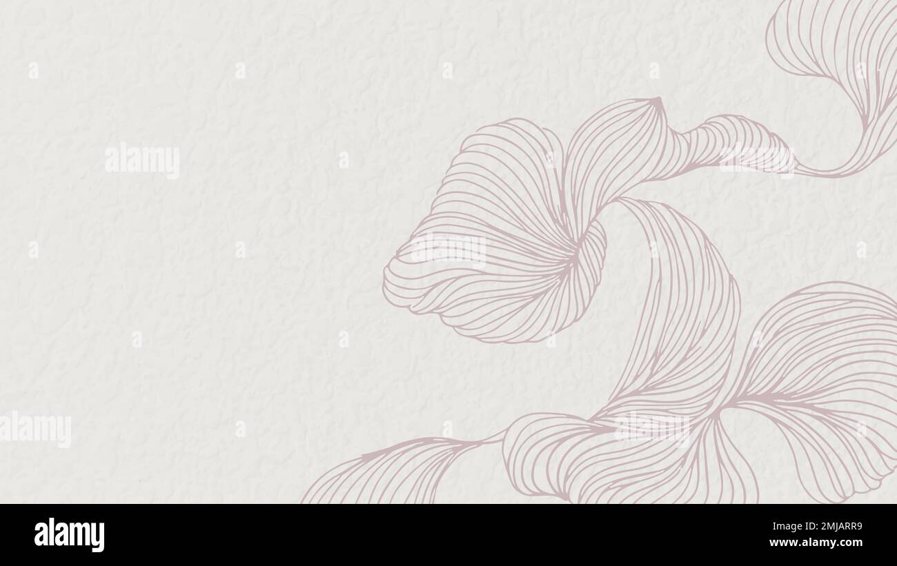 Pink floral abstract frame wallpaper vector Stock Vector Image & Art ...