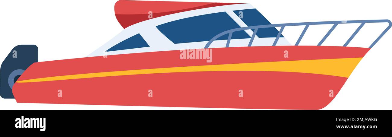 Speed boat color icon. Coast watch transport Stock Vector Image & Art ...