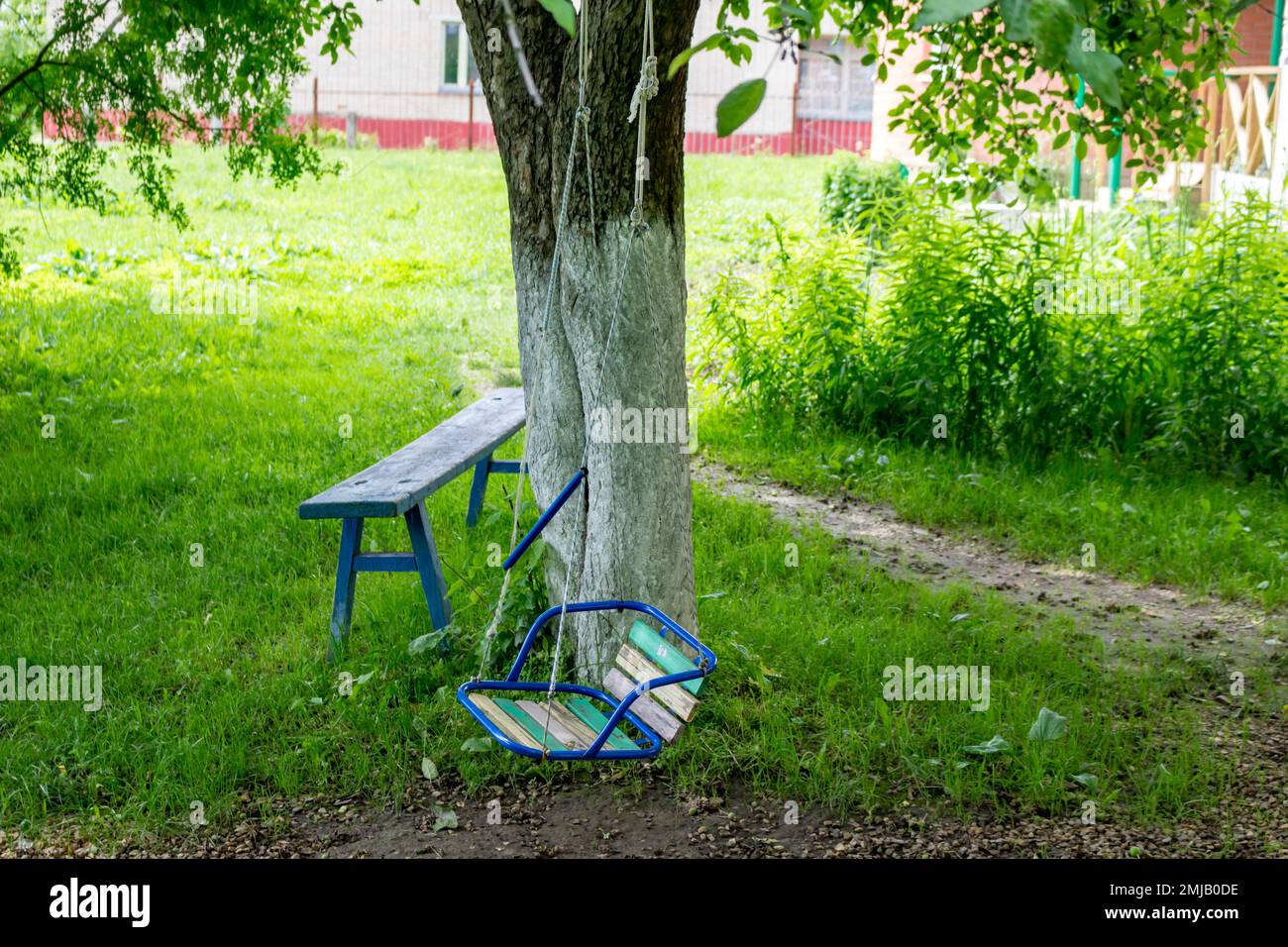 Swing on the tree hi-res stock photography and images - Alamy
