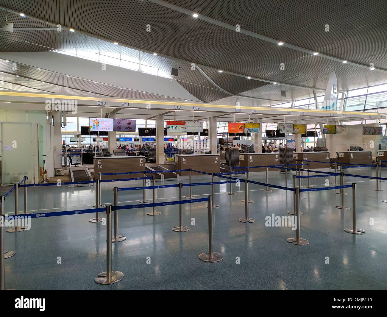 Thailand. Phuket. The territory of Phuket International Airport. Check ...