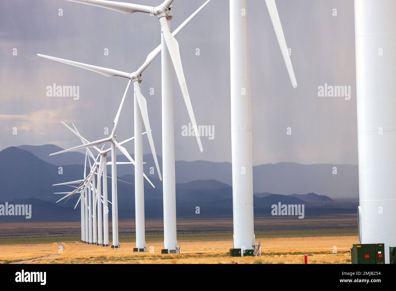 Wind turbine farm Stock Photo - Alamy