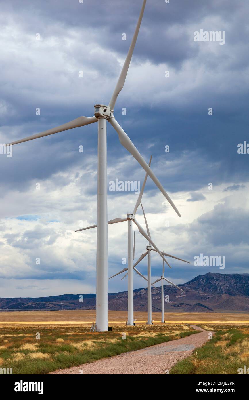 Wind turbine farm Stock Photo - Alamy