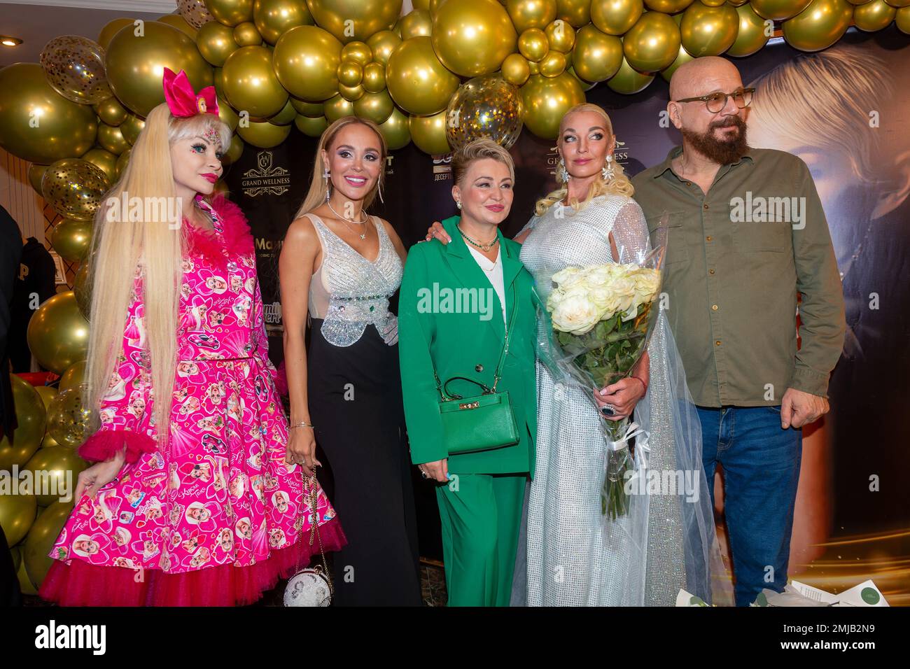 Moscow. (from left to right) the Singer Tatyana Tuzova (Tanya Barbie ...