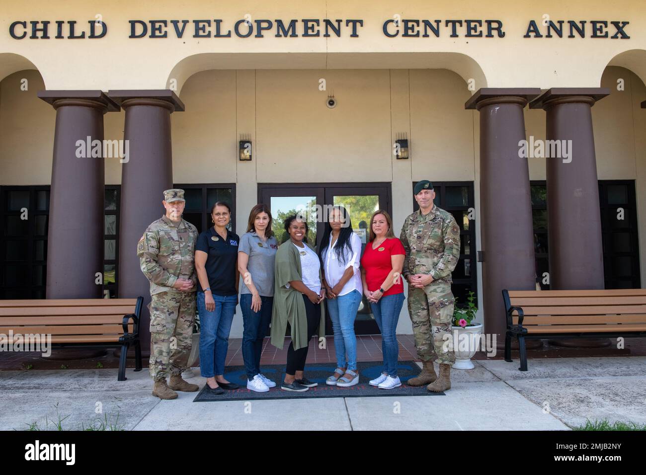 U.S. Army Command Sgt. Major Jason McRoberts (right to left), 502 Force ...