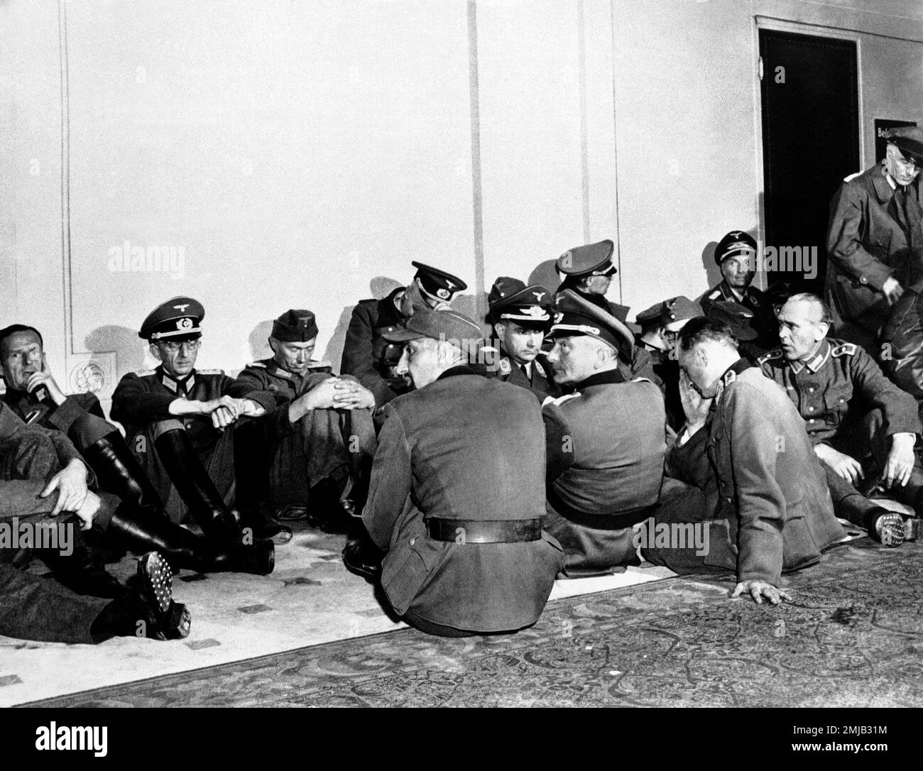 FILE - This Aug. 26, 1944 file photo shows high ranking German officers ...